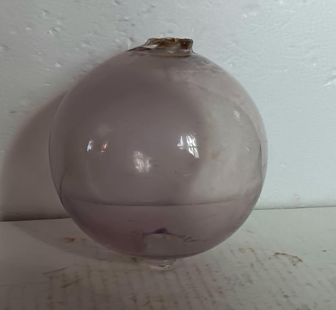 Amethyst Glass Lightning Rod Ball Original Home Roof Garden Cabin Shop ...