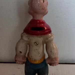 Popeye Sailor Man 8.5 Inch Bank Cast Iron Gift Home Collectible - Etsy
