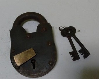 NY Insane Asylum Padlock Heavy Brass Plate Jail Prison Cell | Etsy