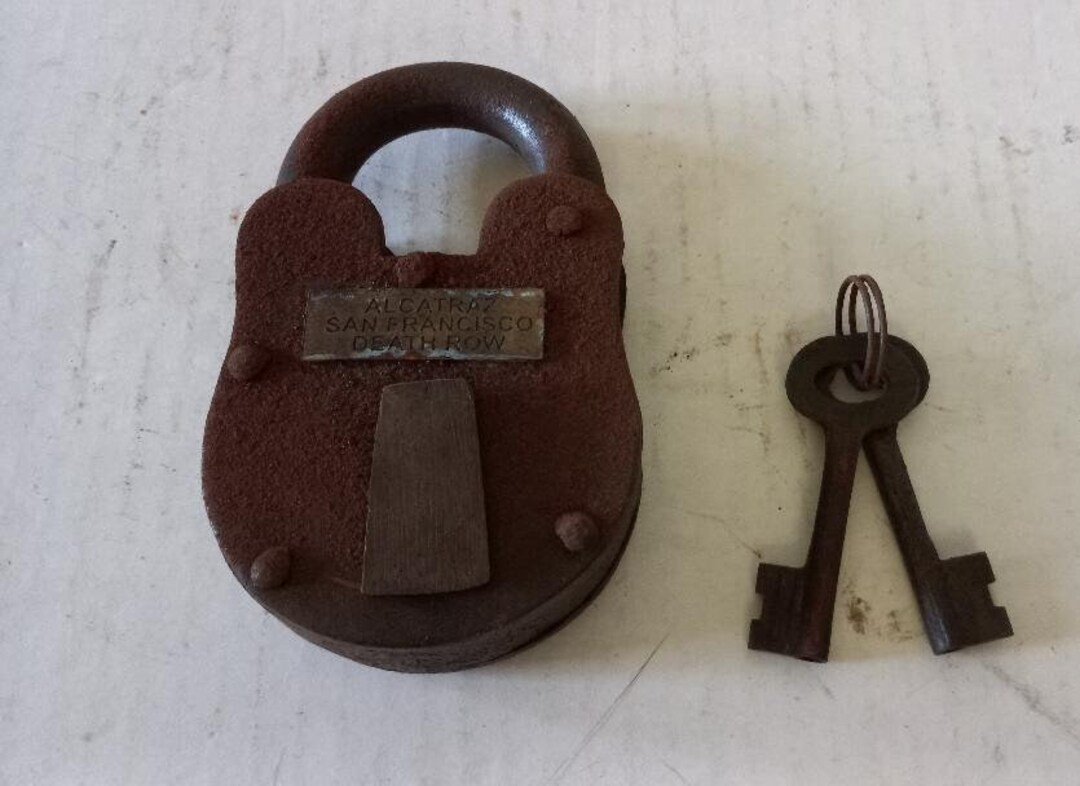 Alcatraz San Francisco Padlock Heavy Brass Plate Jail Prison Cell - Etsy