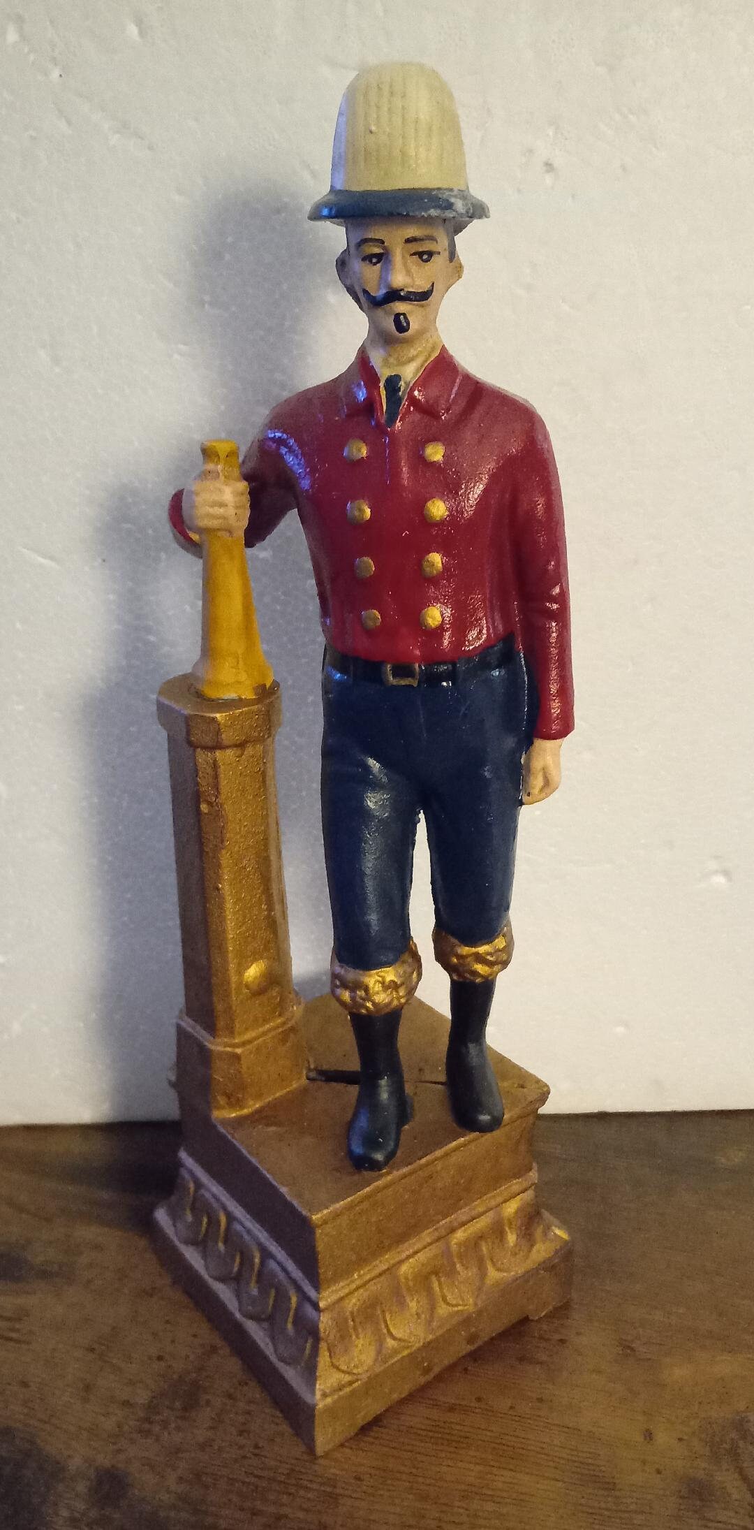 Fireman Bank 13 Inch Cast Iron Rescue Unique Home Office Decor - Etsy