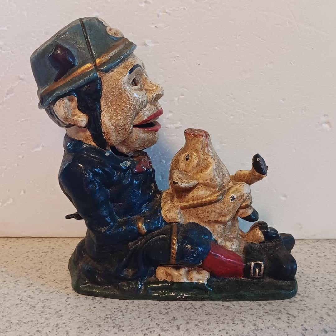 Paddy and Pig Cast Iron Mechanical Bank Home Gift Shop Decor - Etsy