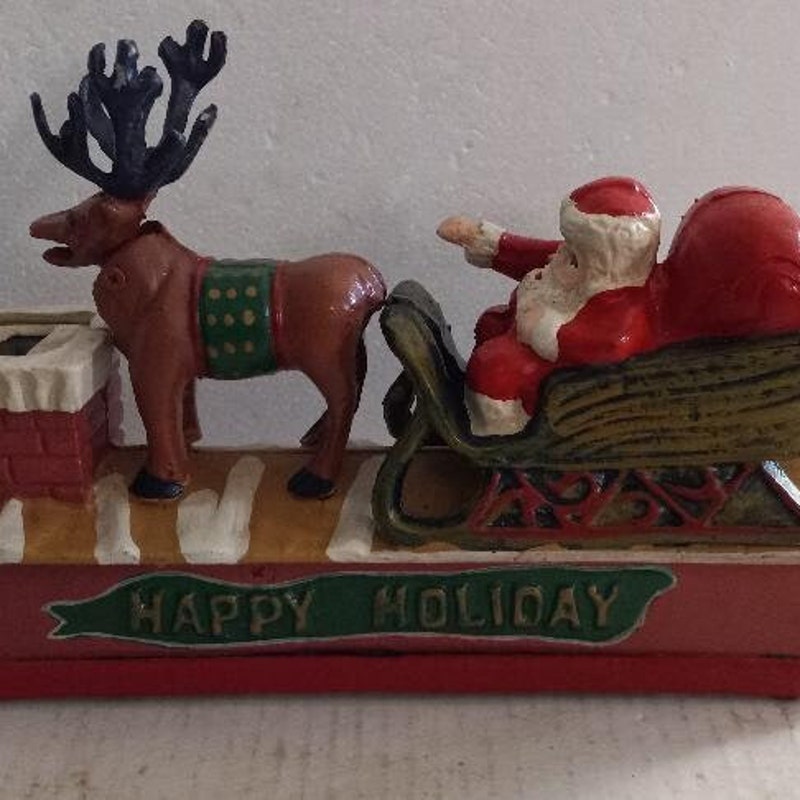 Cast Iron Santa - Etsy