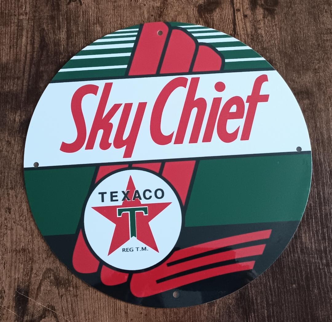Sky Chief Texaco Metal Sign Store Bar Home Wall Decor Office - Etsy