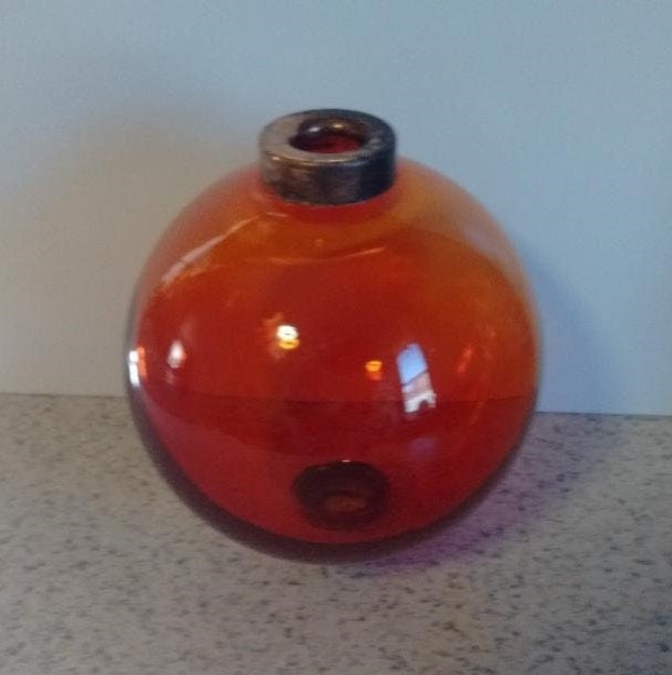 Art & Collectibles Collectible Glass One Red Large Glass Lightning Rod ...