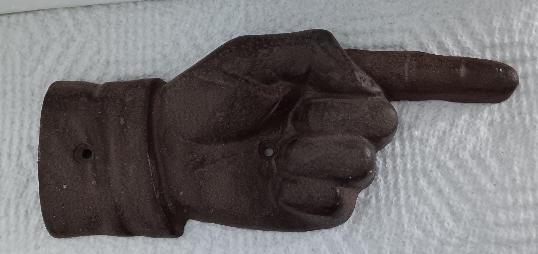 Exit Finger Pointing 8 Inch Gift Home Office Decor - Etsy