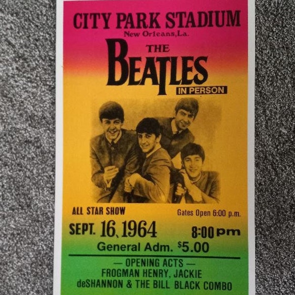 Beatles in Concert Poster - Etsy