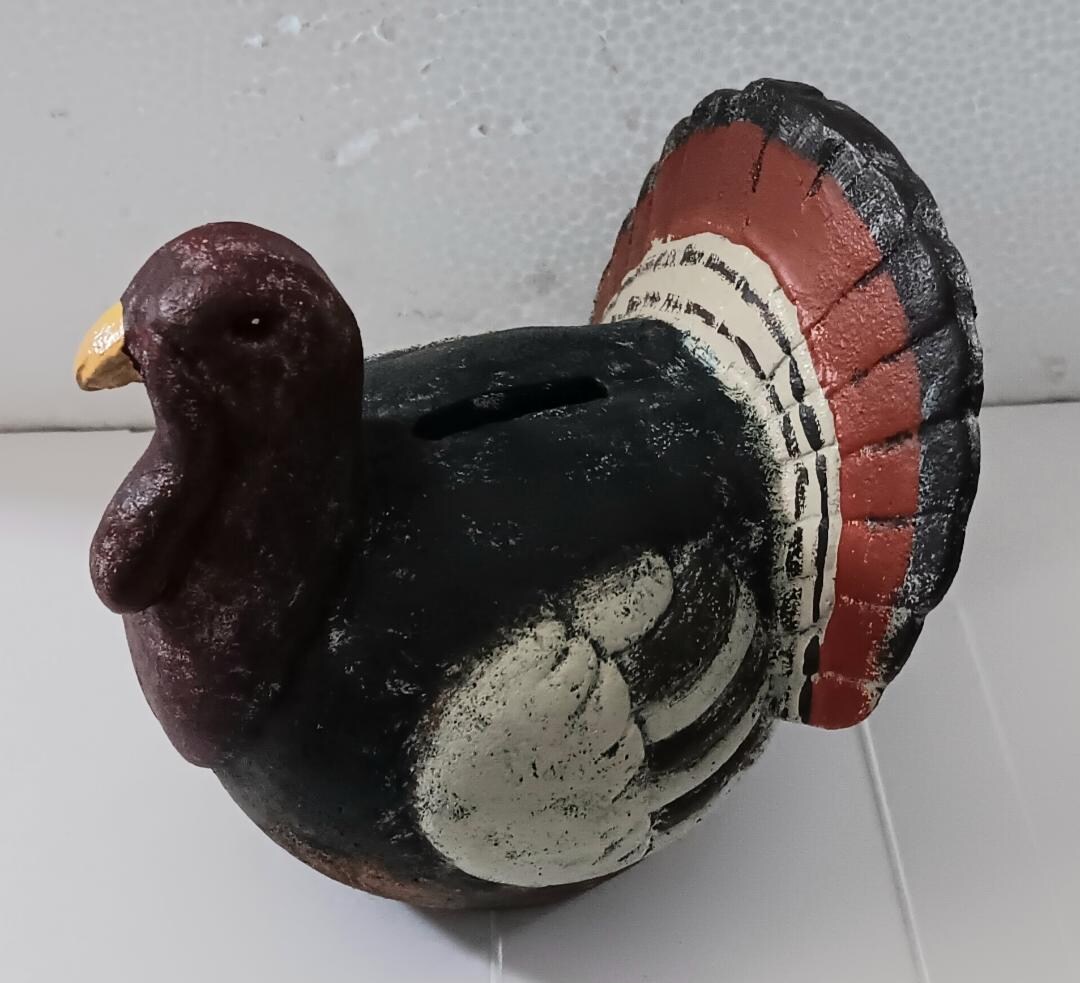 Turkey Bank Cast Iron Home Office Shelf Decor - Etsy