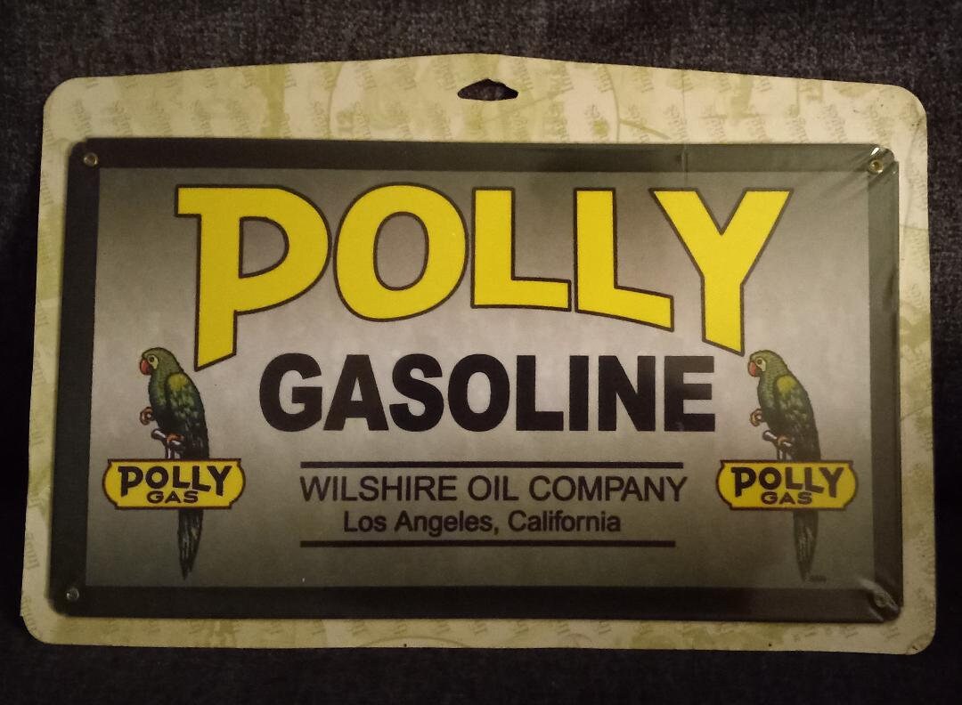 Polly Gasoline Metal Sign Garage Home Wall Decor - Etsy