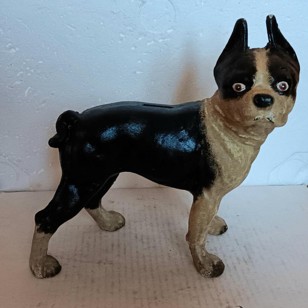 Bull Dog Bank Cast Iron Yard Decor Garden Home Entryway Man Cave - Etsy