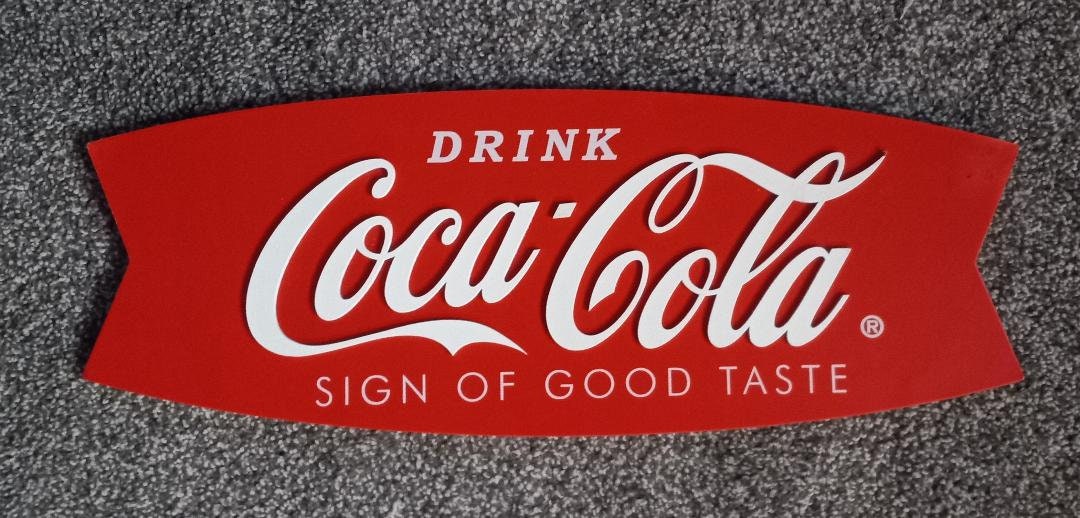 Coca Cola Wood Sign 19 in Home Office Garage Shop Decor - Etsy