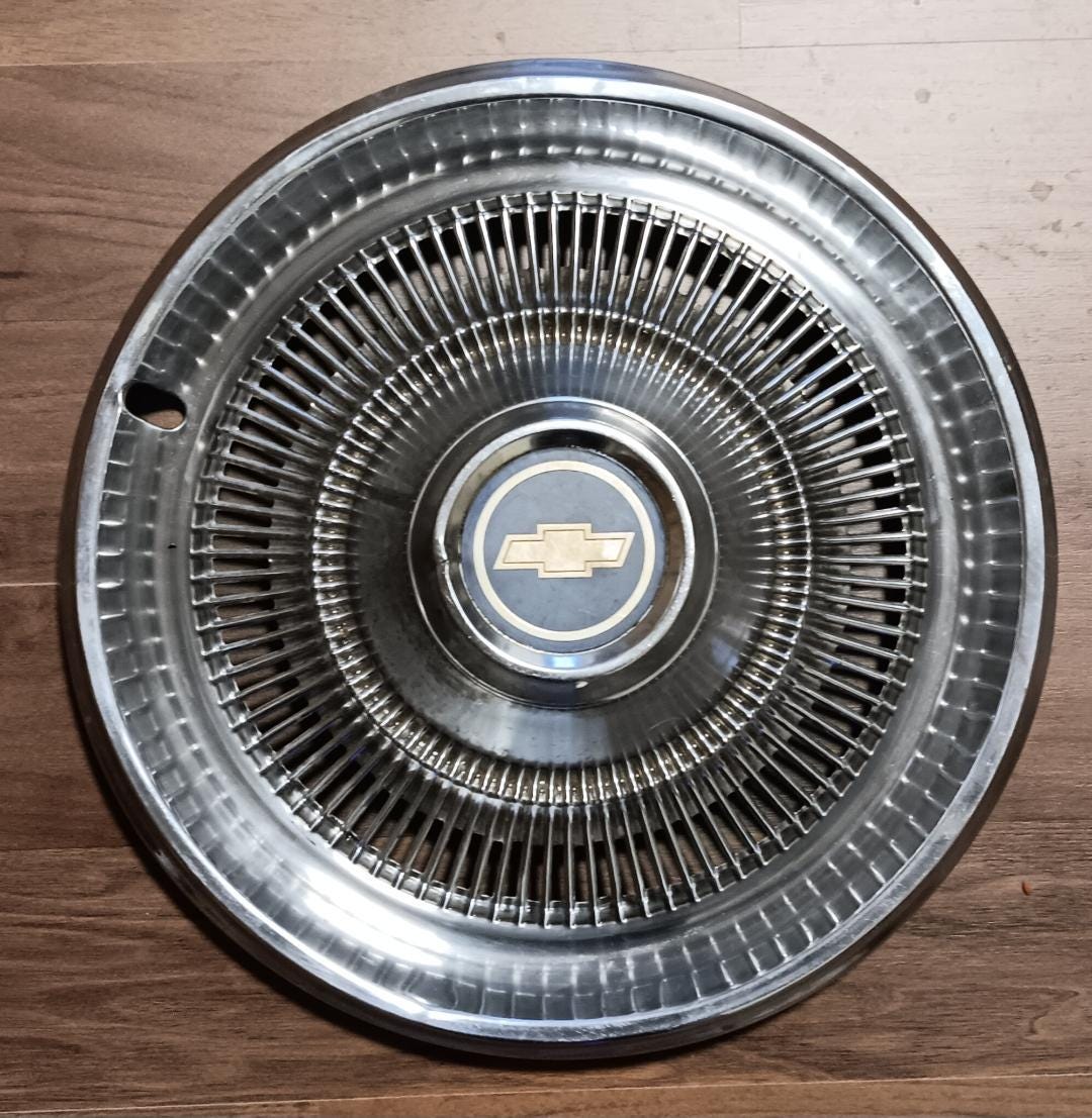 Chevrolet Hub Cap 1970s Automobile Car Chevy Shop Home Auto Decor - Etsy