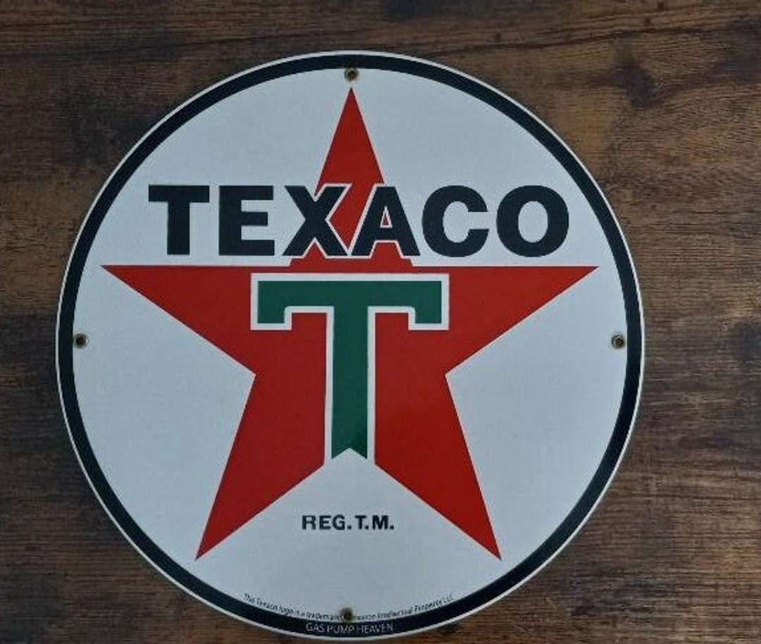 Texaco T Porcelain Coat Sign Office Home Garage Shop Decor - Etsy
