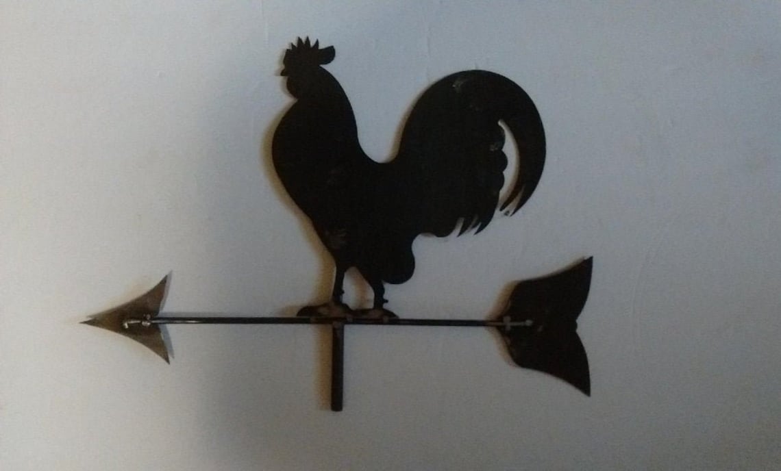 Rooster Weathervane Metal Farm Building Roof Top Cupolo Decor | Etsy