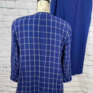 Pendleton Plus Pants Suit Blazer and Pants Size 20W Blue White Vintage ...