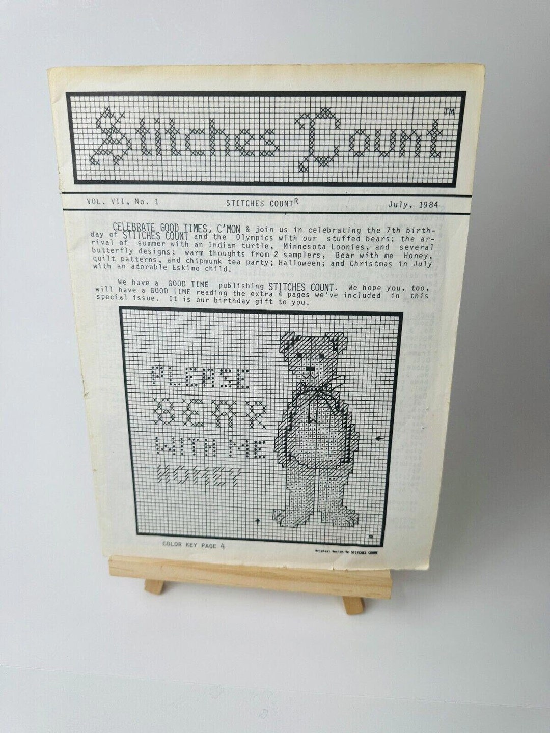 Stitches Count Magazine July 1984 Vol VII No. 1 Vintage Cross Stitch ...