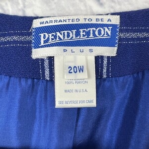 Pendleton Plus Pants Suit Blazer and Pants Size 20W Blue White Vintage ...