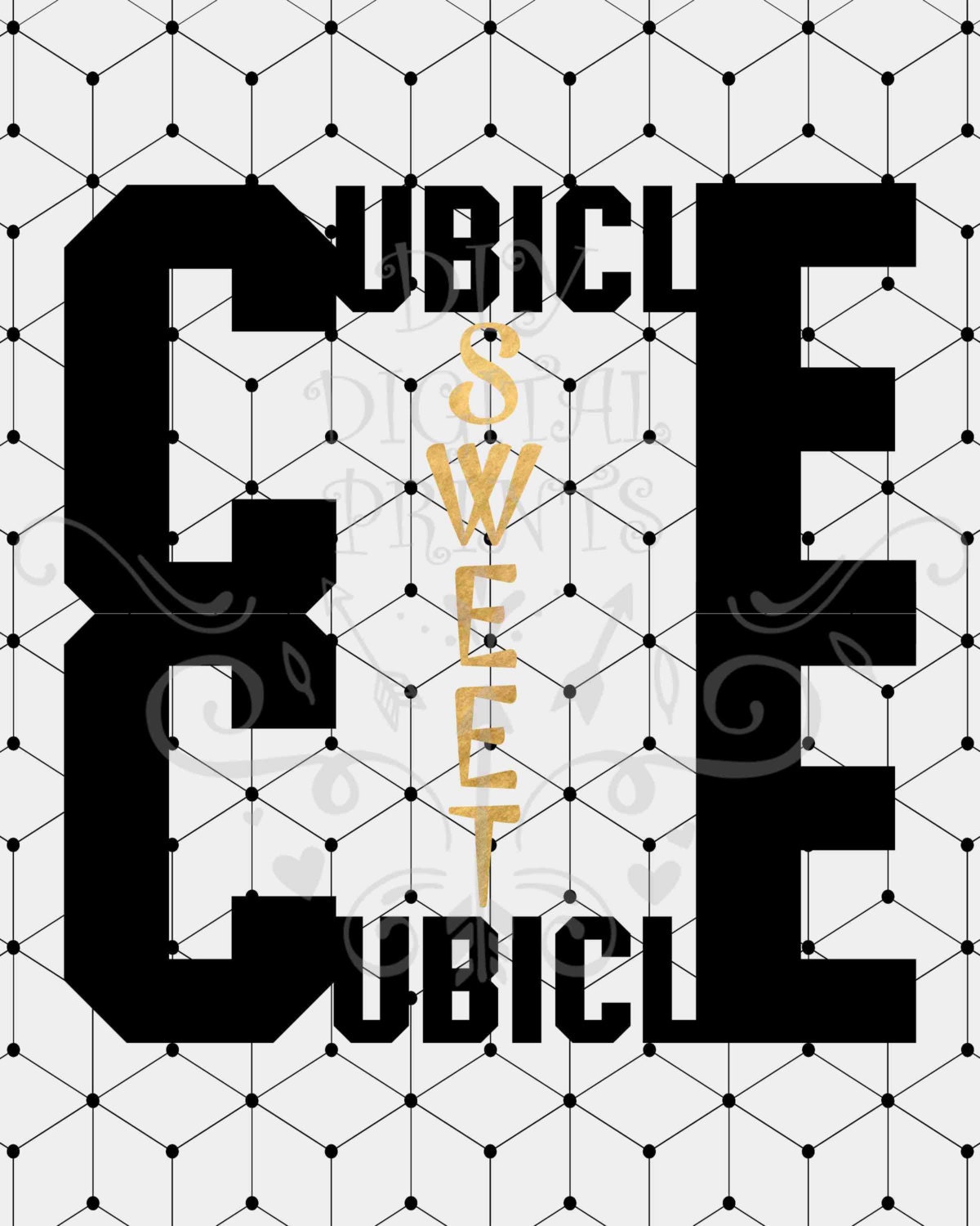 CUBICLE Sweet Cubicle Art Print 2,CUBICLE ART Print 2,cubicle Wall Art ...