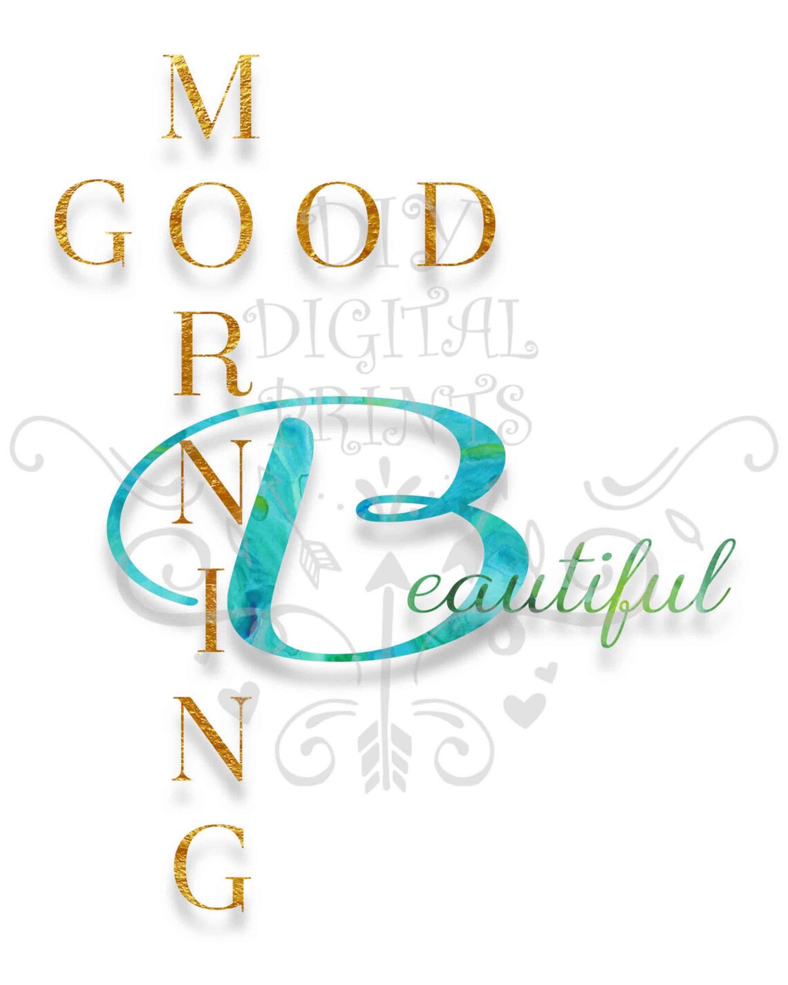 GOOD Morning Beautiful Art PrintGOOD MORNING Beautiful Art - Etsy Italia