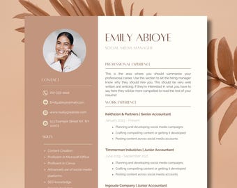 Sage Green Resume Template, CV Template, Sage Green Cover Letter, Canva ...