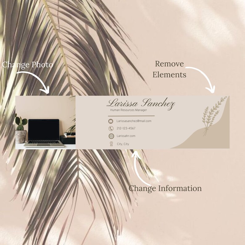 Editable Minimalist Beige Linkedin Header Canva Template Banners ...