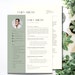Sage Green Resume Template, CV Template, Sage Green Cover Letter, Canva ...