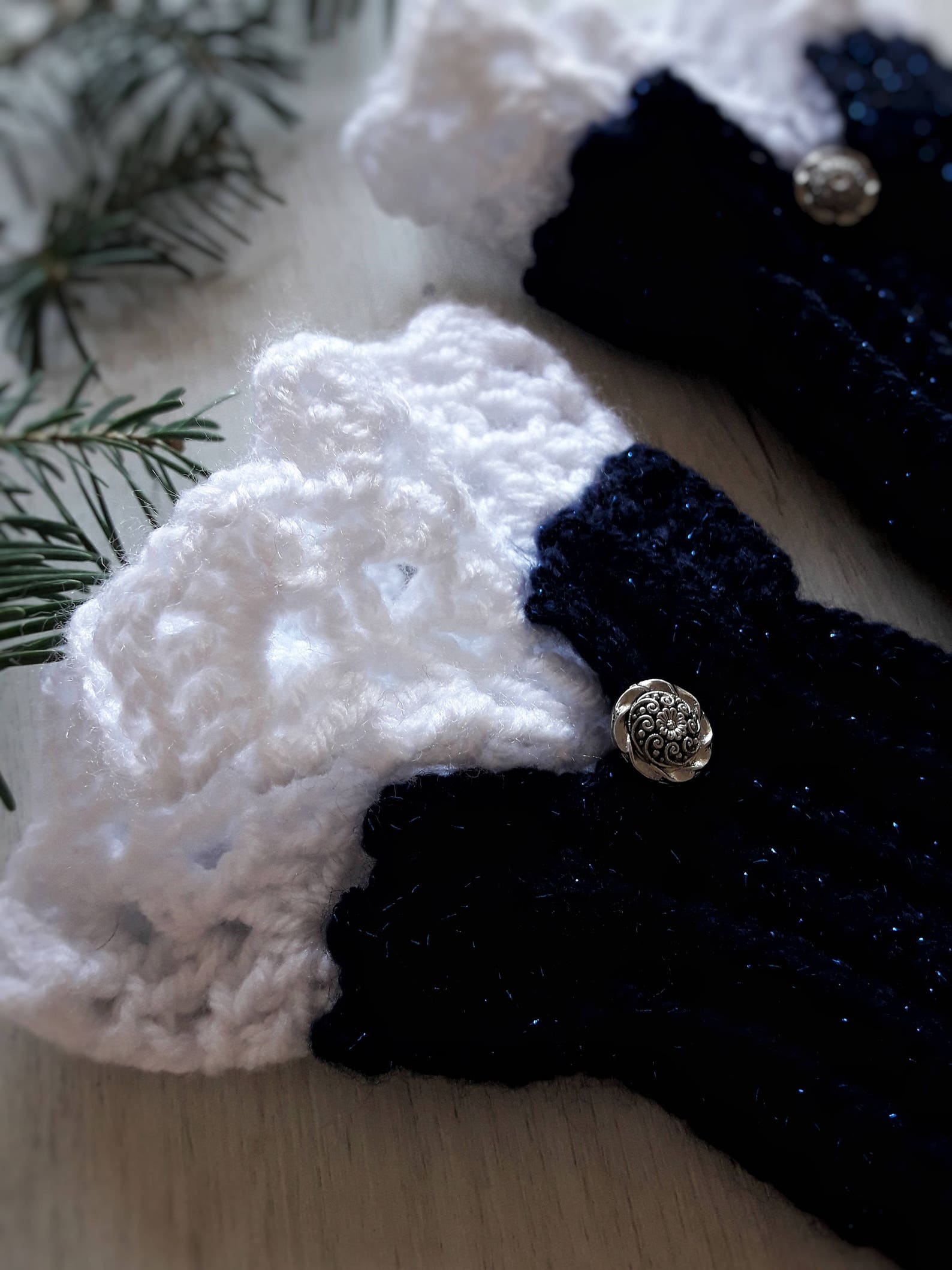 Ruffled Crochet Fingerless Gloves, Frilly Gloves, Handmade Mid Length ...