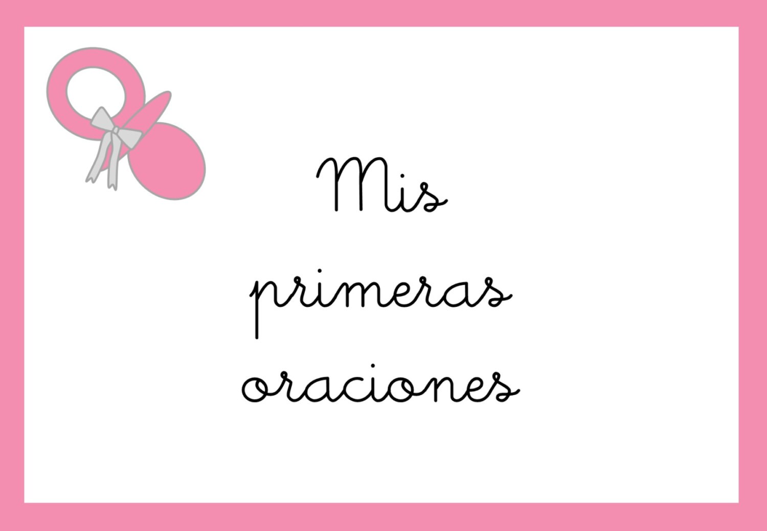 Mis primeras oraciones - Etsy España