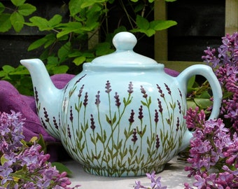 Lavender Teapot - Etsy