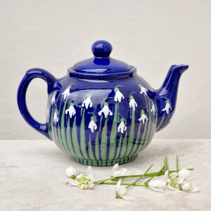 Snowdrop Teapot - Can Be Personalised - Hand Painted - Etsy