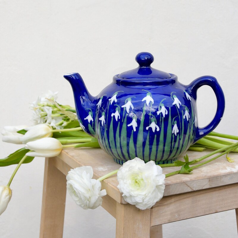 Flowers in Teapot - Etsy