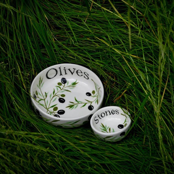 Ceramic Olive Bowls - Etsy