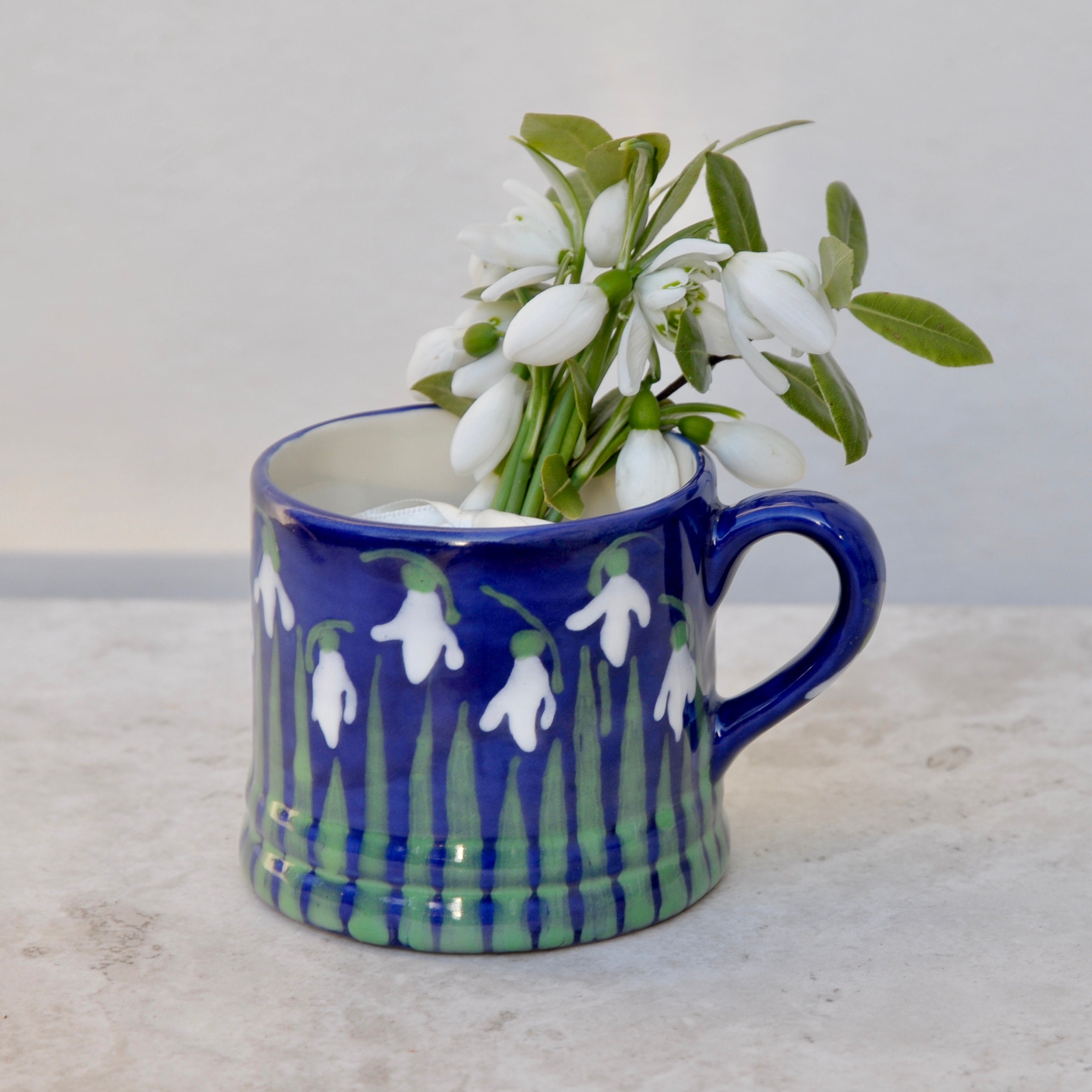 Snowdrop Little Mug - Can Be Personalised - Hand Painted - Etsy