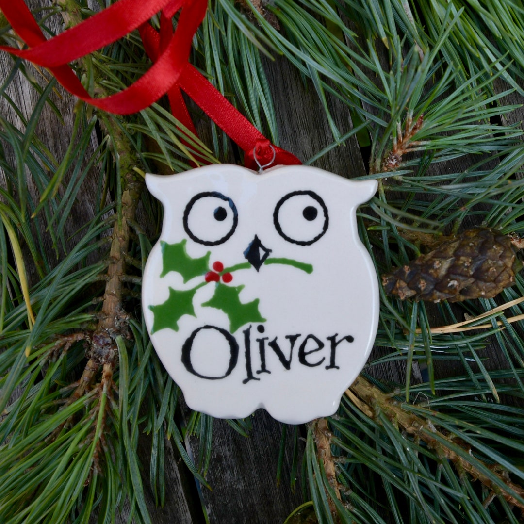 Personalised Christmas Owl - Hand Made - Etsy