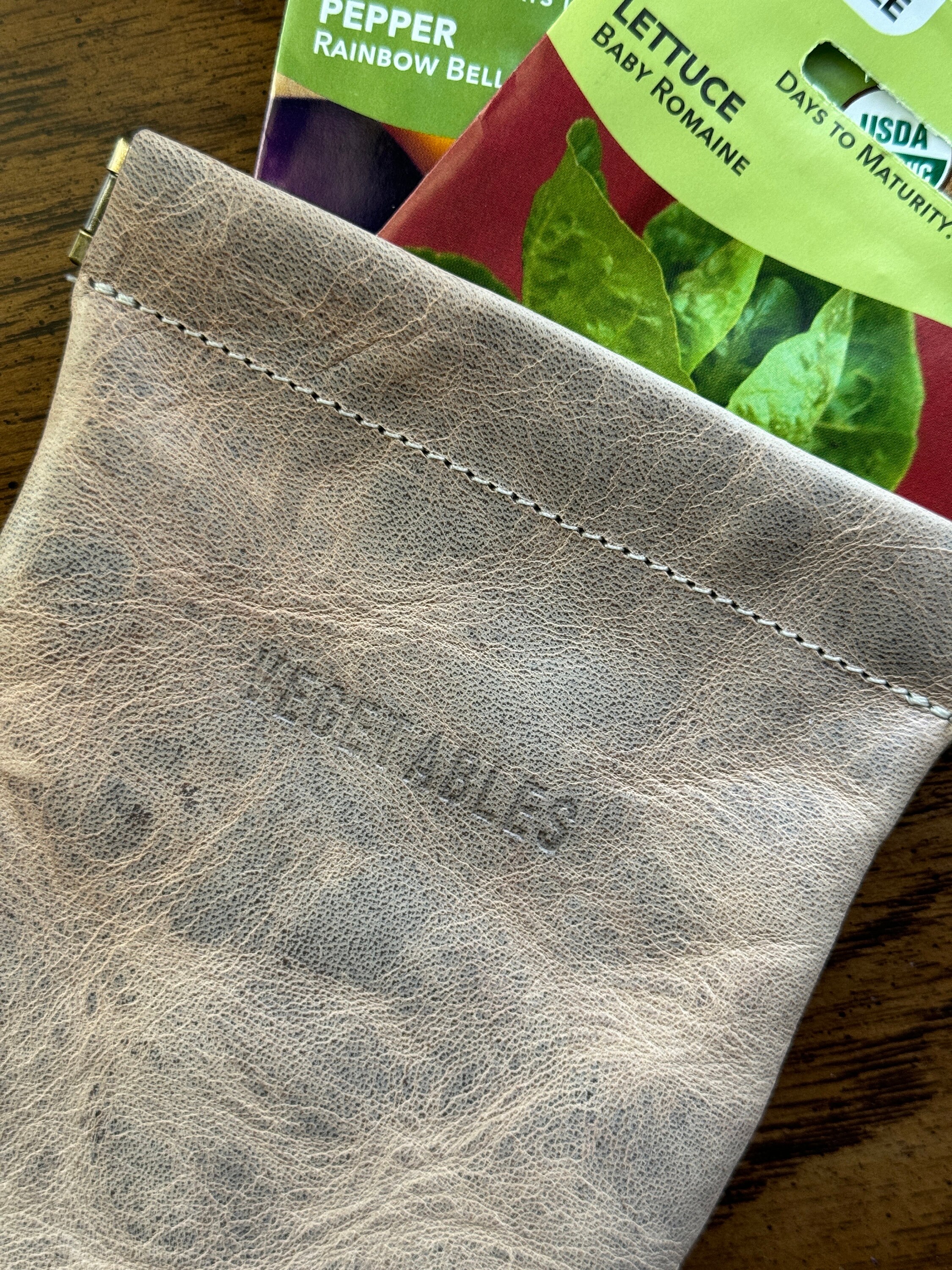 Handmade Leather Gardening Seed Pouch - Etsy