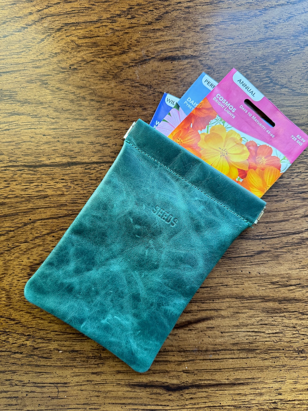 Handmade Leather Gardening Seed Pouch - Etsy