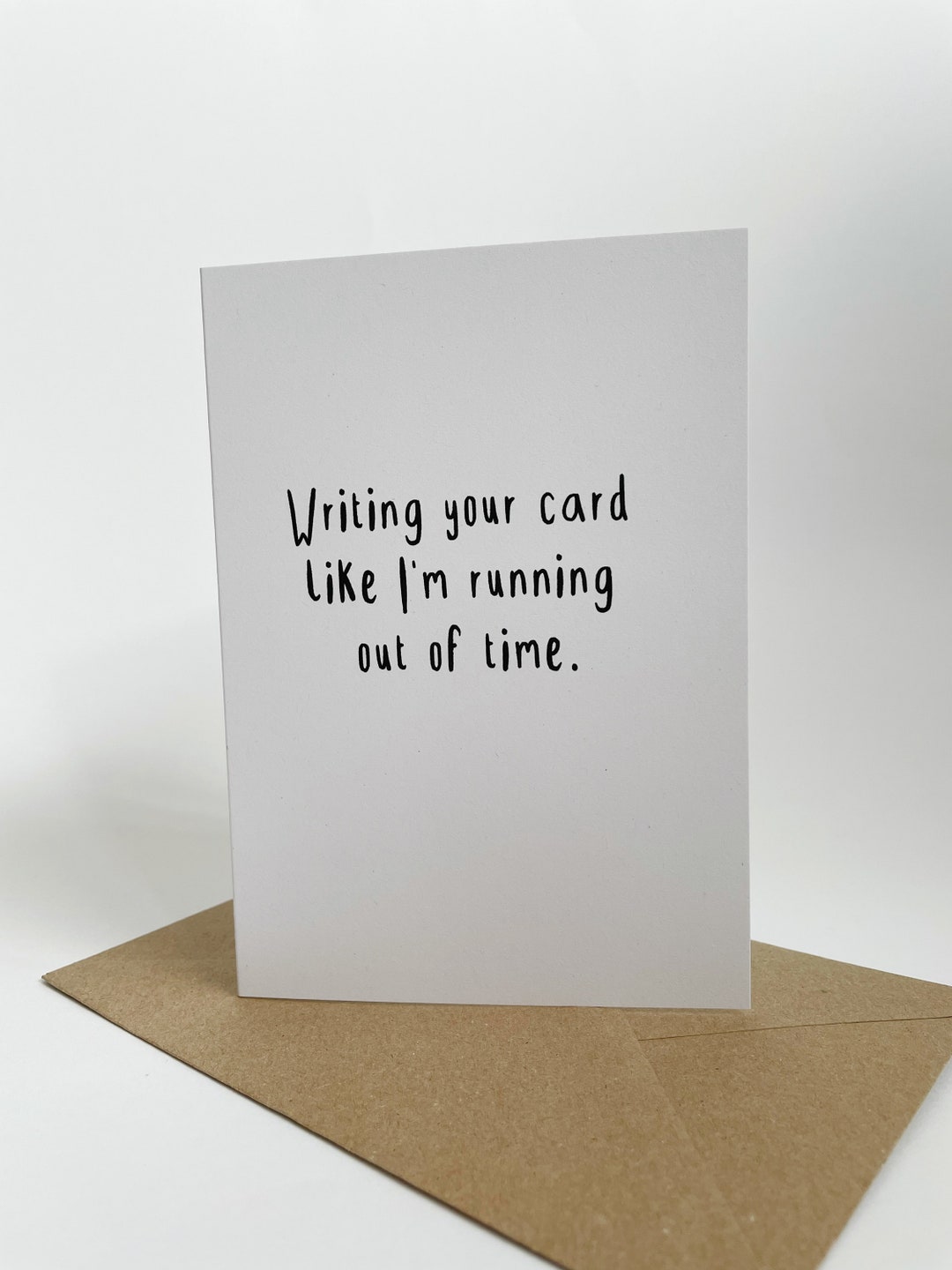 Writing Your Card Like I'm Running Out of Time Hamilton - Etsy
