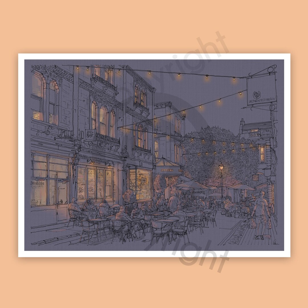 Clifton Lights - Bristol Illustration | Primrose Cafe | Clifton Arcade ...