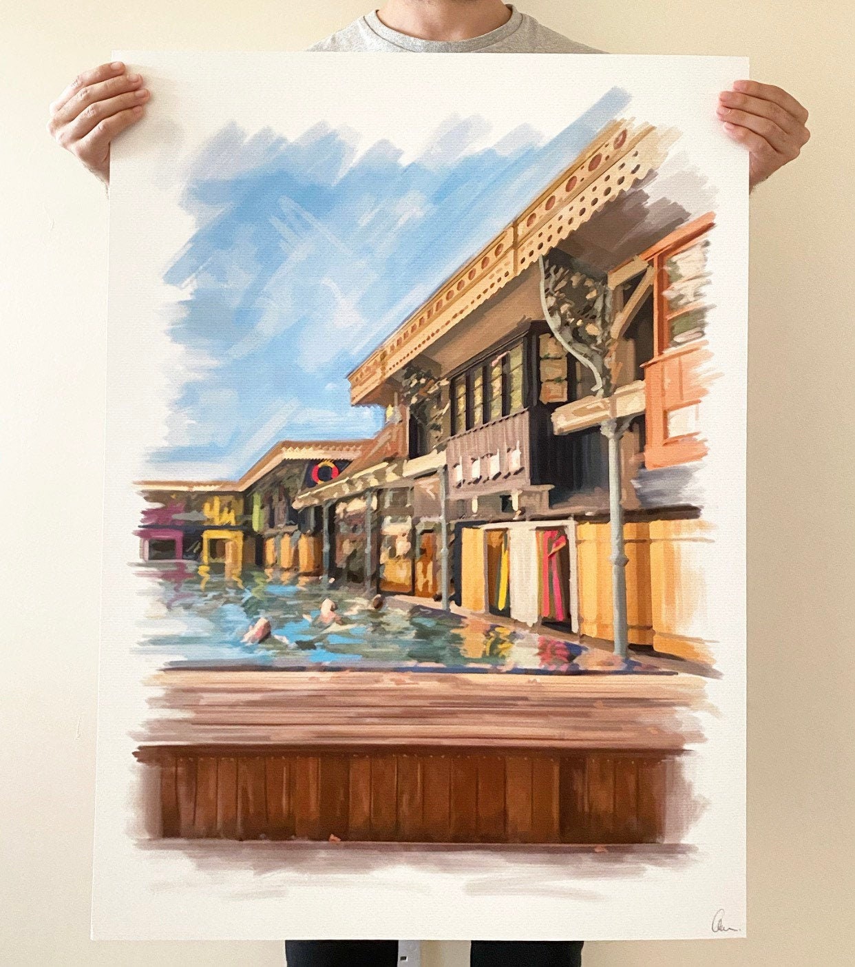 Thames Lido Reading Print King's Meadow Swimming Pool - Etsy UK