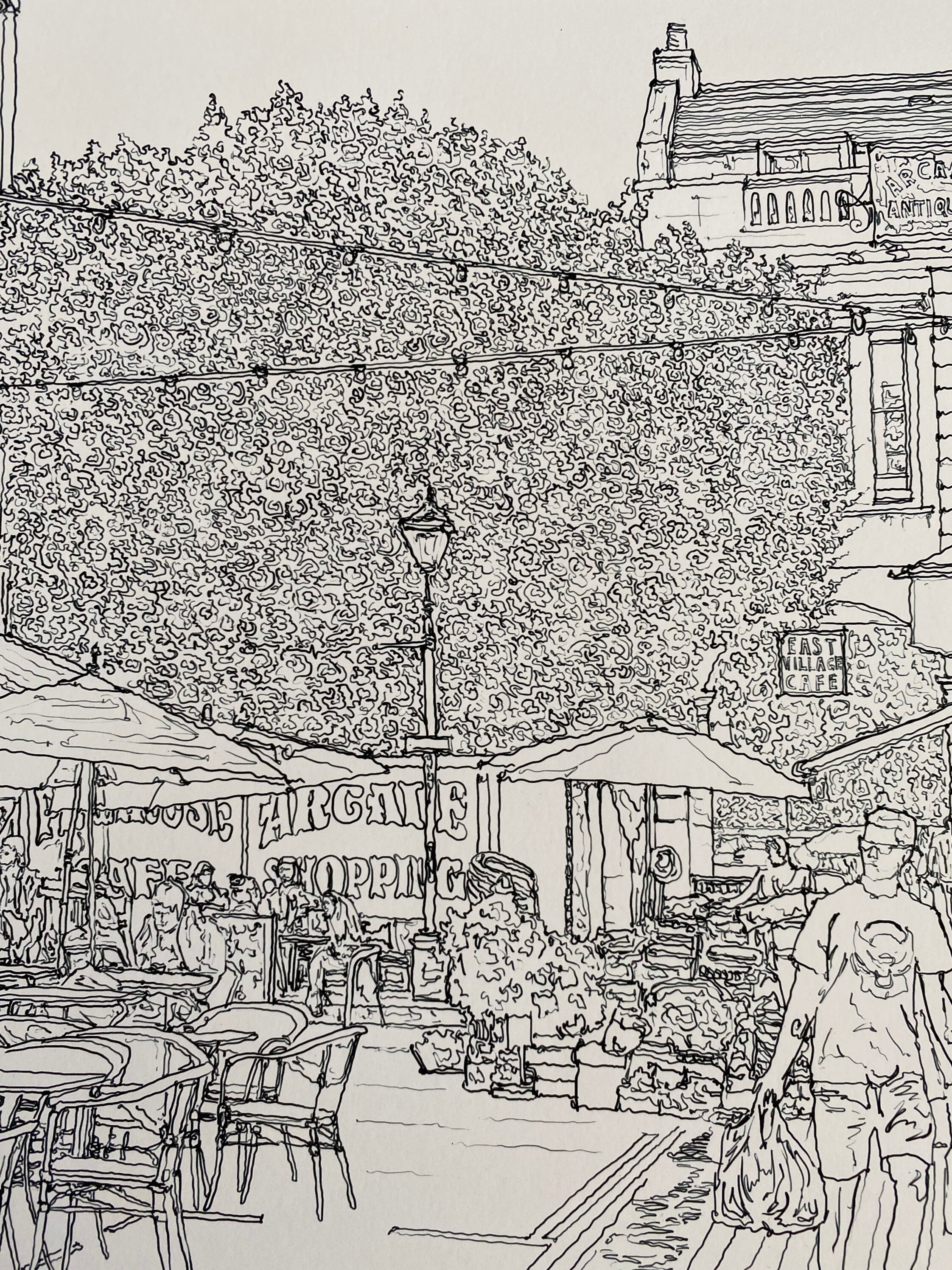 Clifton Village Hand Drawing Primrose Cafe Clifton | Etsy