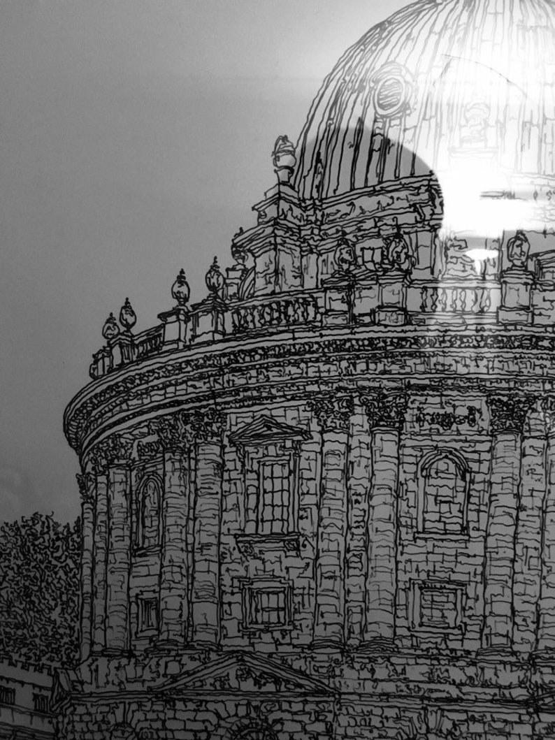 Bodleian Library Radcliffe Camera Oxford Hand Drawing - Etsy