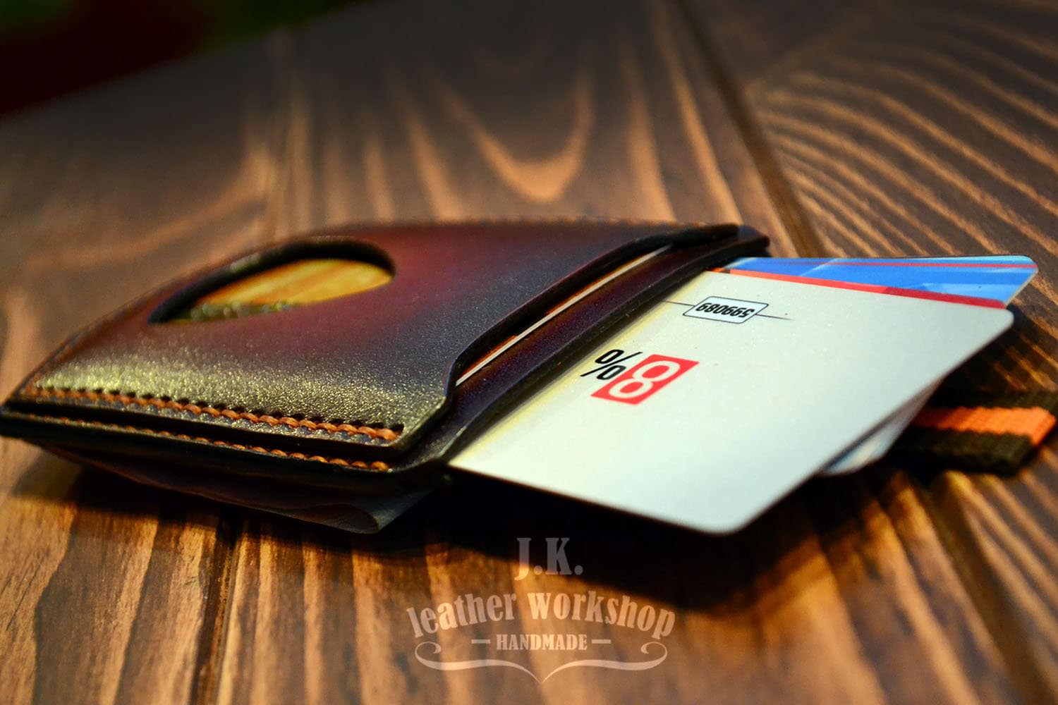 Mens Leather Card Holder Gift for Men Ultra Slim and Compact | Etsy