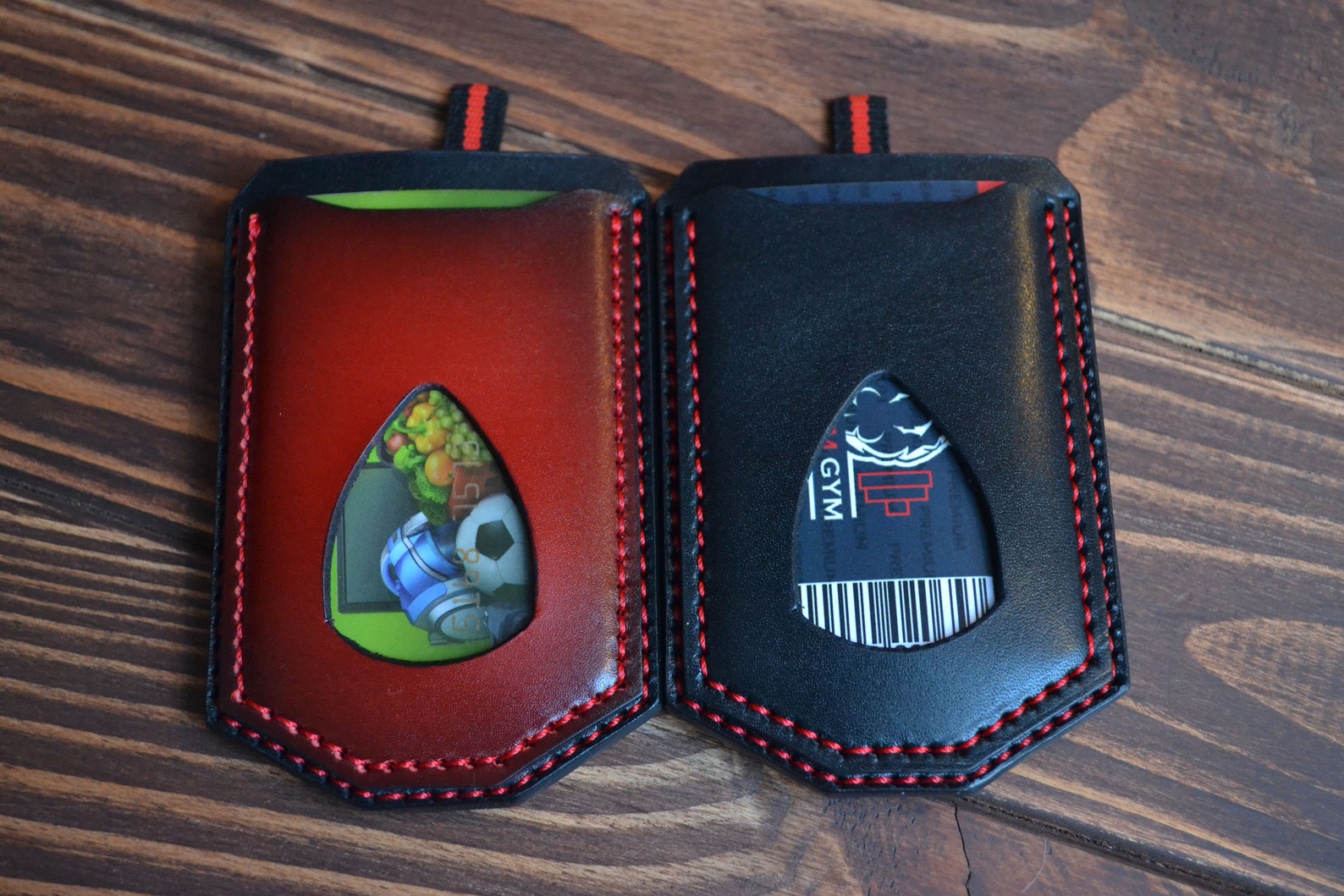 Slim Leather Card Holder Personalized Wallet Minimalist - Etsy