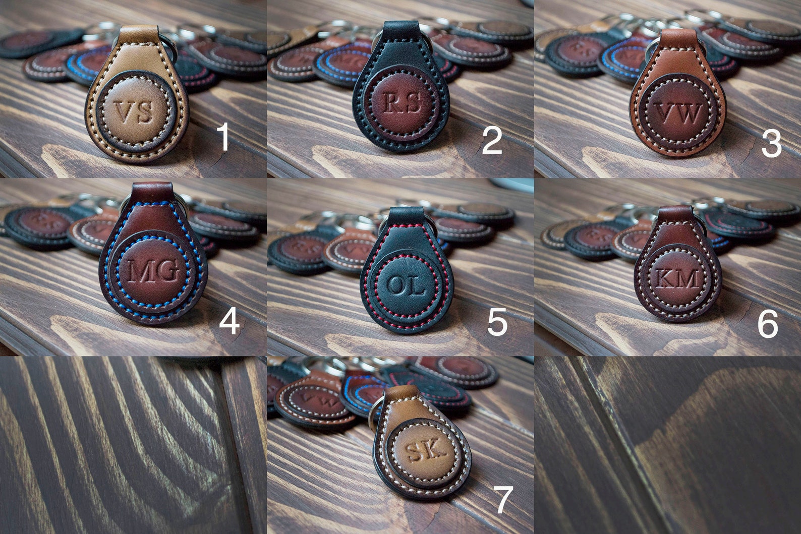 Custom Keychain Leather Keychain Personalized Leather - Etsy