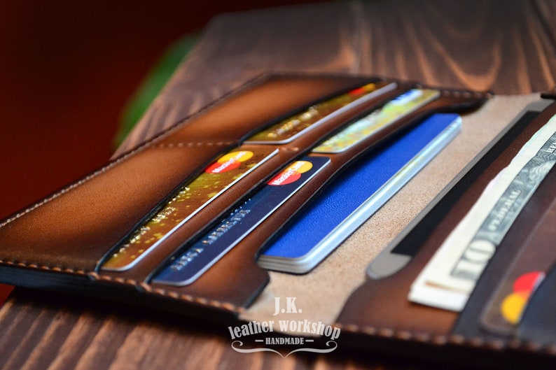 Personalized Men's Leather Wallet Handmade Leather Wallet - Etsy