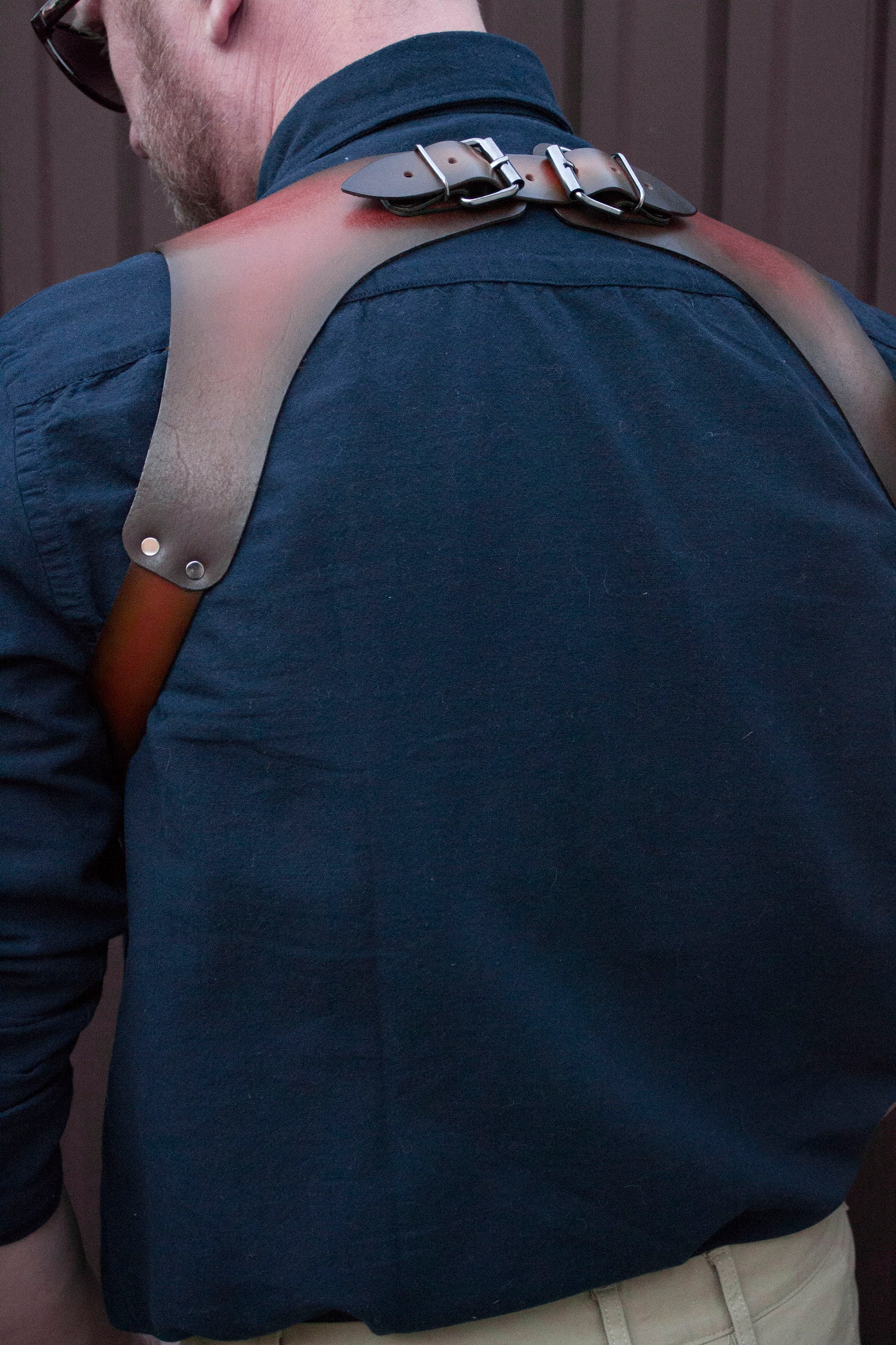 Leather Suspenders Men. Mens Leather Suspenders. Brown Leather ...