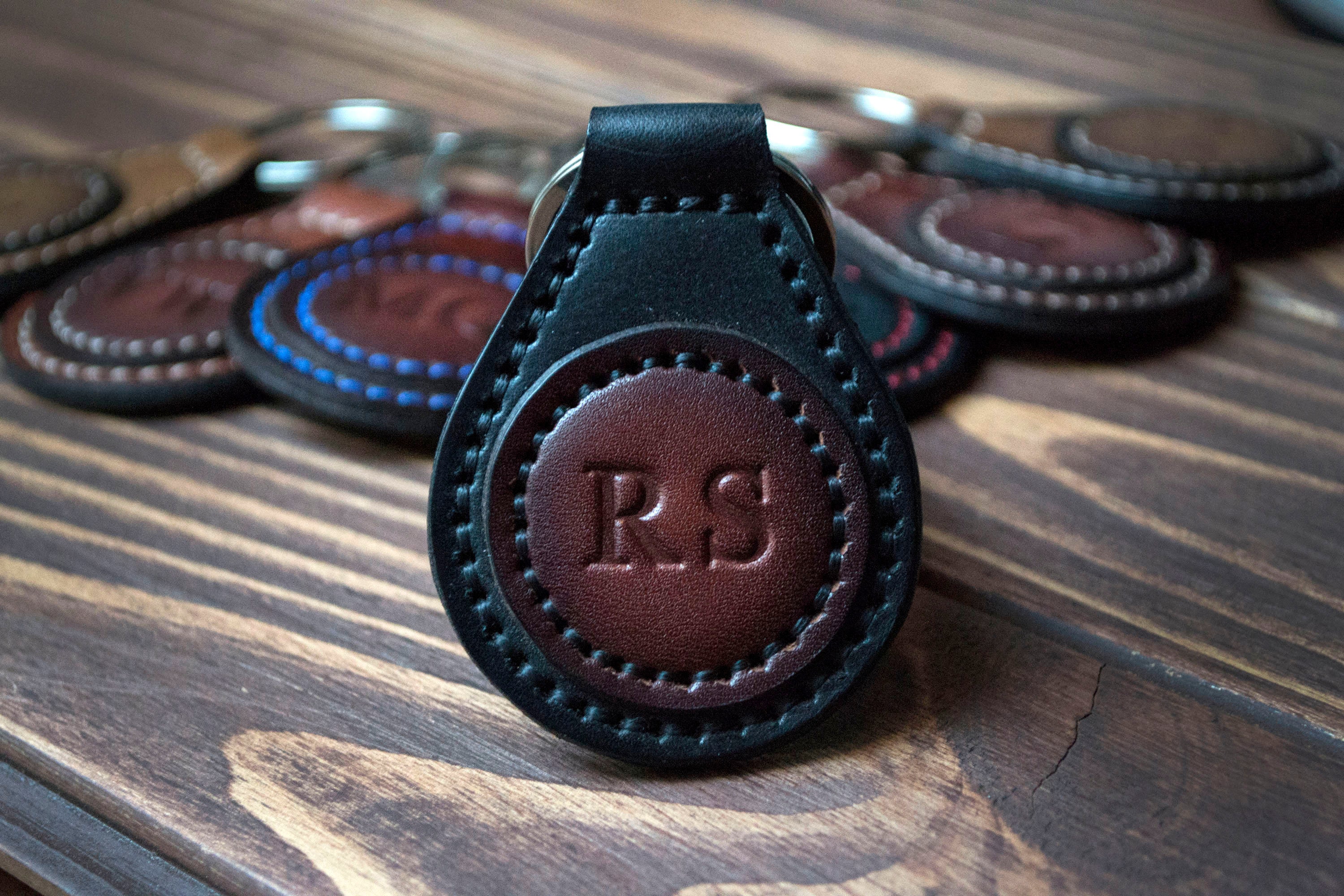 Custom Keychain, Leather Keychain, Personalized Leather Keychain ...