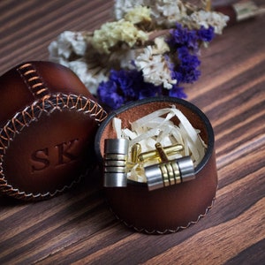 Cufflink Box . Leather Cufflink Box . Custom Cufflinks . Valentine's ...