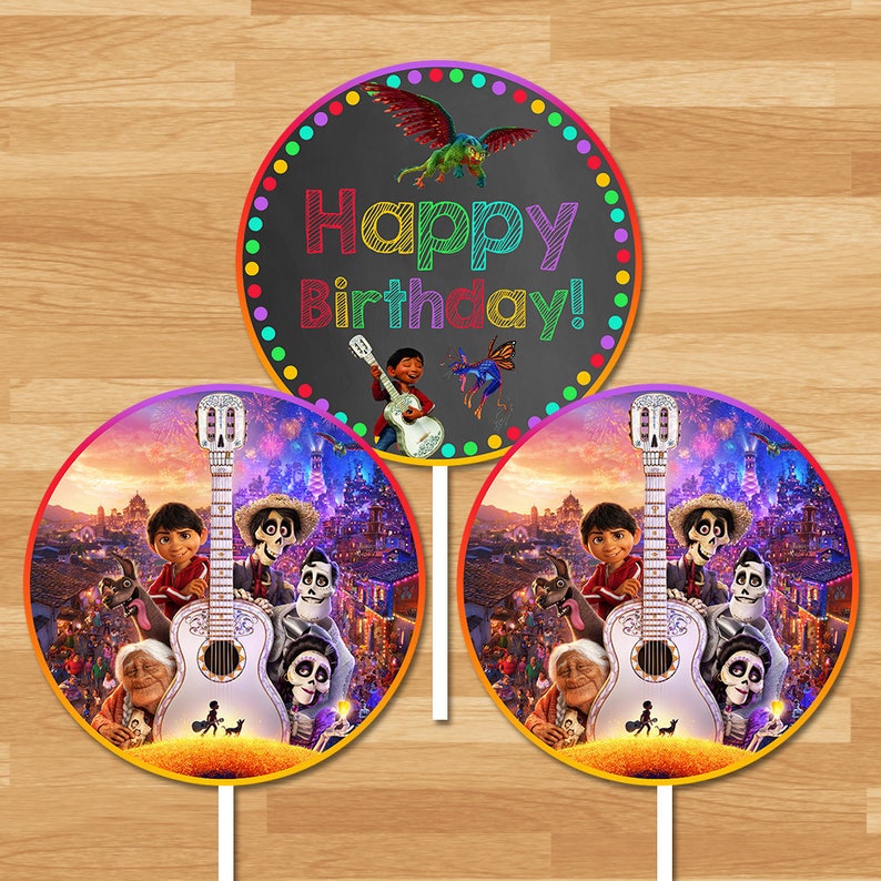 Coco Centerpiece - Chalkboard - Coco Birthday Centerpiece - Disney Coco ...