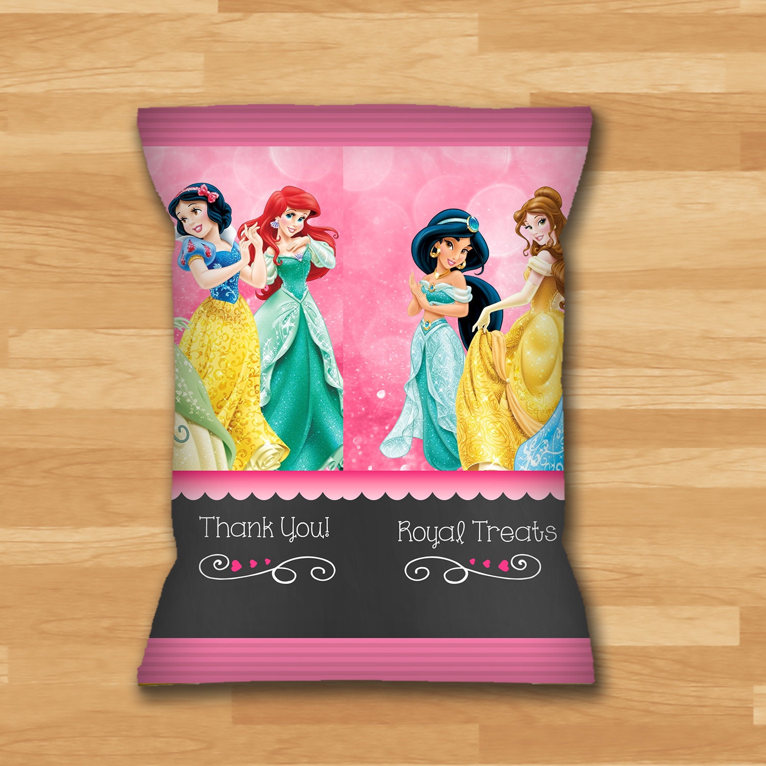 Disney Princess Chip Bag Labels Disney Princess Chip Label - Etsy